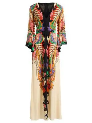 Etro Silk Maxi Dress Multi