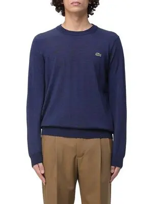 Lacoste Lacoste Crew Neck Sweater With Embroidered Logo Blue