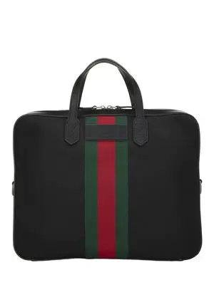 GUCCI Techno Canvas Web Briefcase