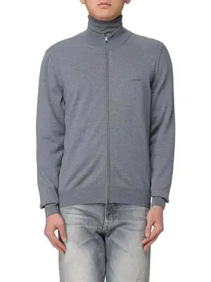 BOSS Zip Up Sweater - Grey