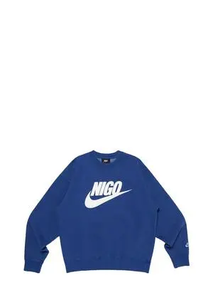 Nike X Nigo Nrg Fleece Crew Sweatshirt - Navy Blue
