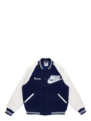 Nike X Nigo Nrg Varsity Jacket - Navy Blue