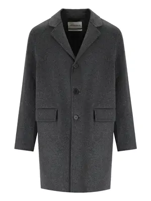 AMARANTO Single-breasted Coat - Grey