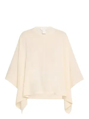 ARLOTTA CASHMERE Cashmere Handkerchief Poncho - Snow
