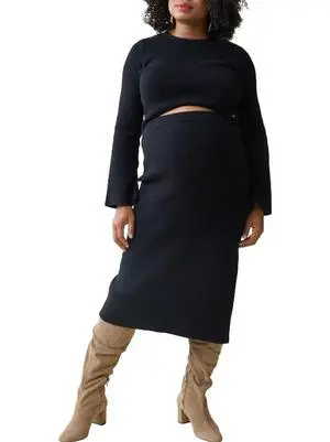 INGRID & ISABEL® Ingrid & Isabel® Bell Sleeve Crop Sweater And Maternity Skirt Set