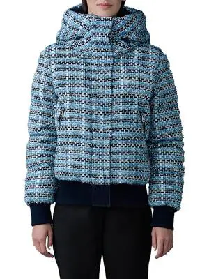 Mackage Shirley-tw Down Puffer Jacket - Sky Blue Multi