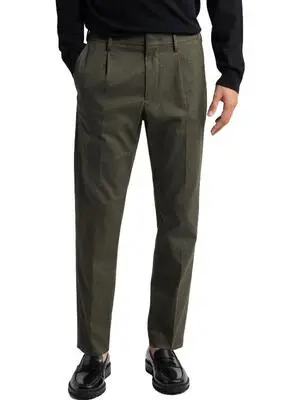 Nn07 Bill 1067 Pleated Dress Pants Dark Army