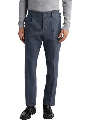 Nn07 Bill 1067 Pleated Dress Pants - Navy Blue