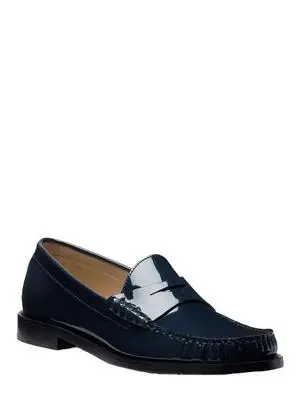 STUART WEITZMAN Lottie Penny Loafer - Nice Blue Patent