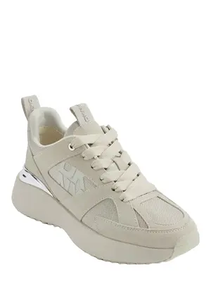 Dkny Zofi Wedge Sneakers - Soft White