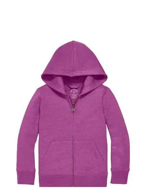 PRIMARY Cozy Fleece Zip Up Hoodie - Heather Boysenberry