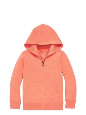 PRIMARY Cozy Fleece Zip Up Hoodie - Heather Clementine