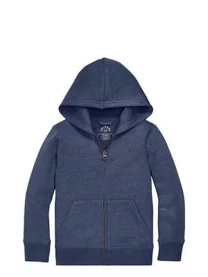 PRIMARY Cozy Fleece Zip Up Hoodie - Heather Navy