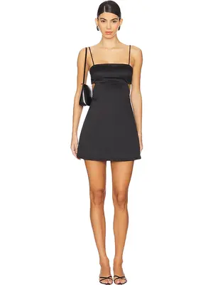 MORE TO COME Tanya Cut Out Mini Dress - Black