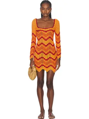 Escvdo Sumac Mini Dress - Orange & Sunset