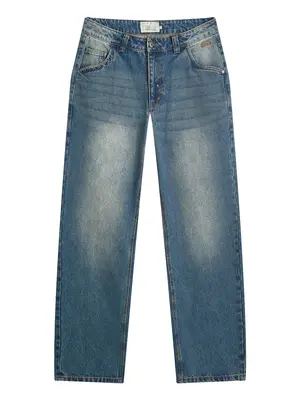 DIME Classic Relaxed Denim Pants - Sandblasted Indigo