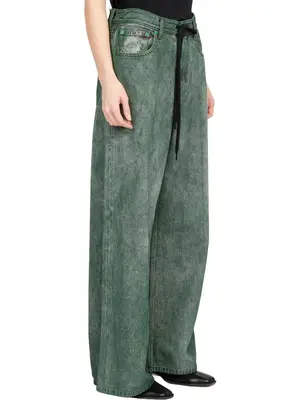 MAISON MARGIELA Wide-leg Jeans - Green