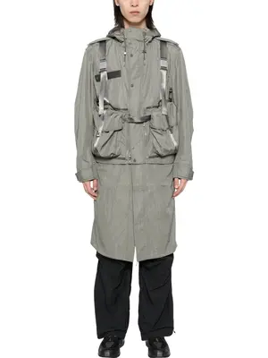 SPOONYARD Detachable-panel Hooded Jacket - Grey