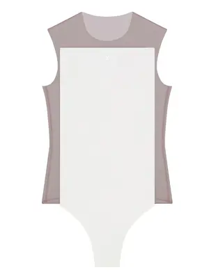 COURREGES Illusion Bodysuit - White
