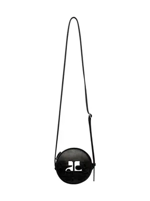COURREGES Re-edition Small Circle Bag - Black