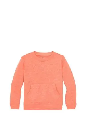 PRIMARY Cozy Fleece Crewneck Sweatshirt - Heather Clementine