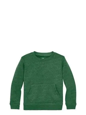 PRIMARY Cozy Fleece Crewneck Sweatshirt Heather Evergreen