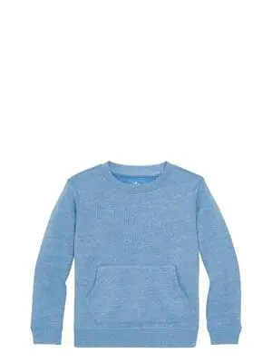 PRIMARY Cozy Fleece Crewneck Sweatshirt Heather Vintage Blue