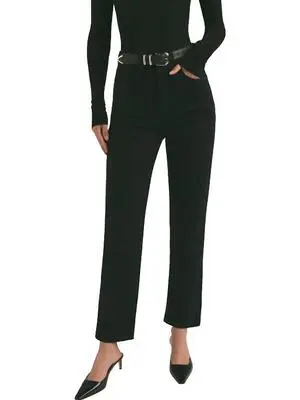 FAVORITE DAUGHTER The Valentina Super High Waist Cigarette Jeans - Basalt