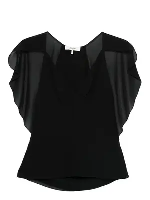 Chloé Chloé Cape-Detail Tank Top Black