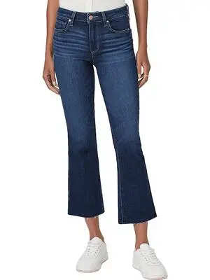 Paige Colette Cropped Flare Leg Jeans - Sagrada