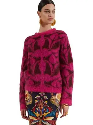 La DoubleJ Camden Jumper - Bordeaux Fuchsia