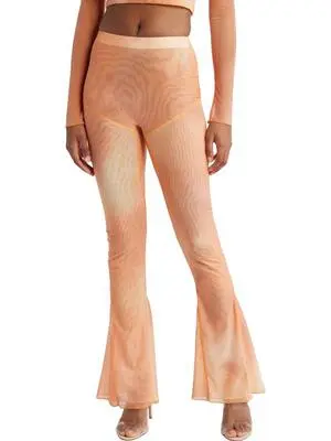 MISTRESS ROCKS Flare Pants - Orange Ombre