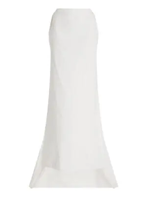 COLLEEN ALLEN Cotton Bustle Skirt - White