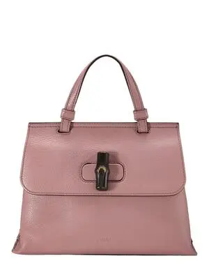 GUCCI Gucci Leather Bamboo Daily Handbag