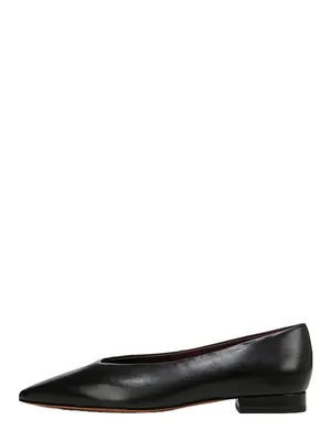 Vince Isabel Leather Flats Black