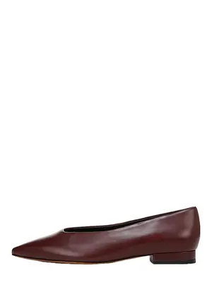 Vince Isabel Leather Flats Red