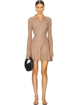 L'academie By Marianna Izel Mini Dress - Beige