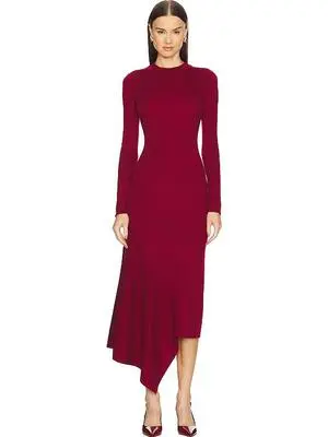 L'academie Odelya Asymmetrical Dress - Wine