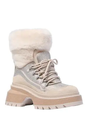 Michael Kors Shiloh Embellished Boots - Natural