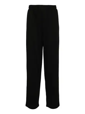 Attachment Cotton Straight-leg Trousers - Black