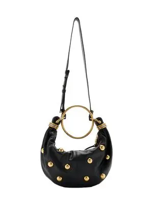 Chloé Studded Leather Bracelet Bag - Black