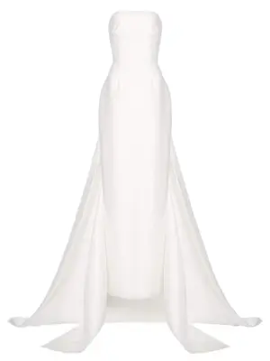 Solace London Bridal Imani Strapless Gown - White
