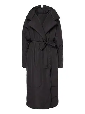 Norma Kamali Sleeping Bag Wrap Coat - Black