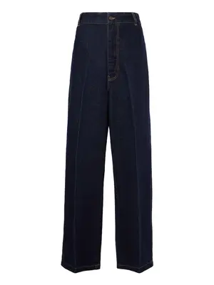 Victoria Beckham High-rise Wide-leg Jeans - Blue