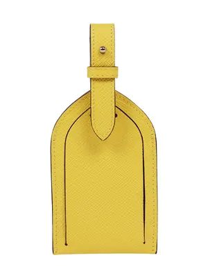 Smythson Smythson Panama Luggage Tag Lemon