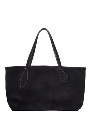 LIFFNER Mega Sprout Suede Tote - Black