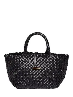 LIFFNER Mini Leather Basket Bag - Black
