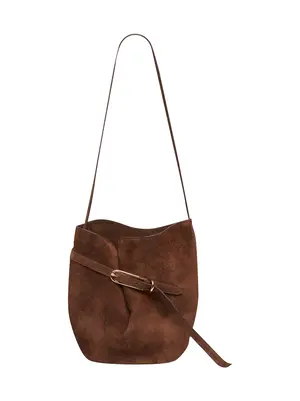LIFFNER Little Belted Bucket Bag - Brown
