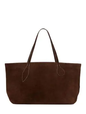 LIFFNER Mega Sprout Suede Tote - Brown