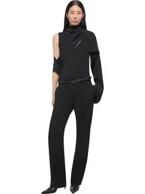 Helmut Lang Scarf Blouse - Black